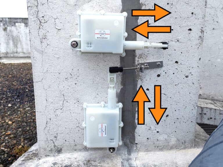 2-axis remote crack monitoring kit